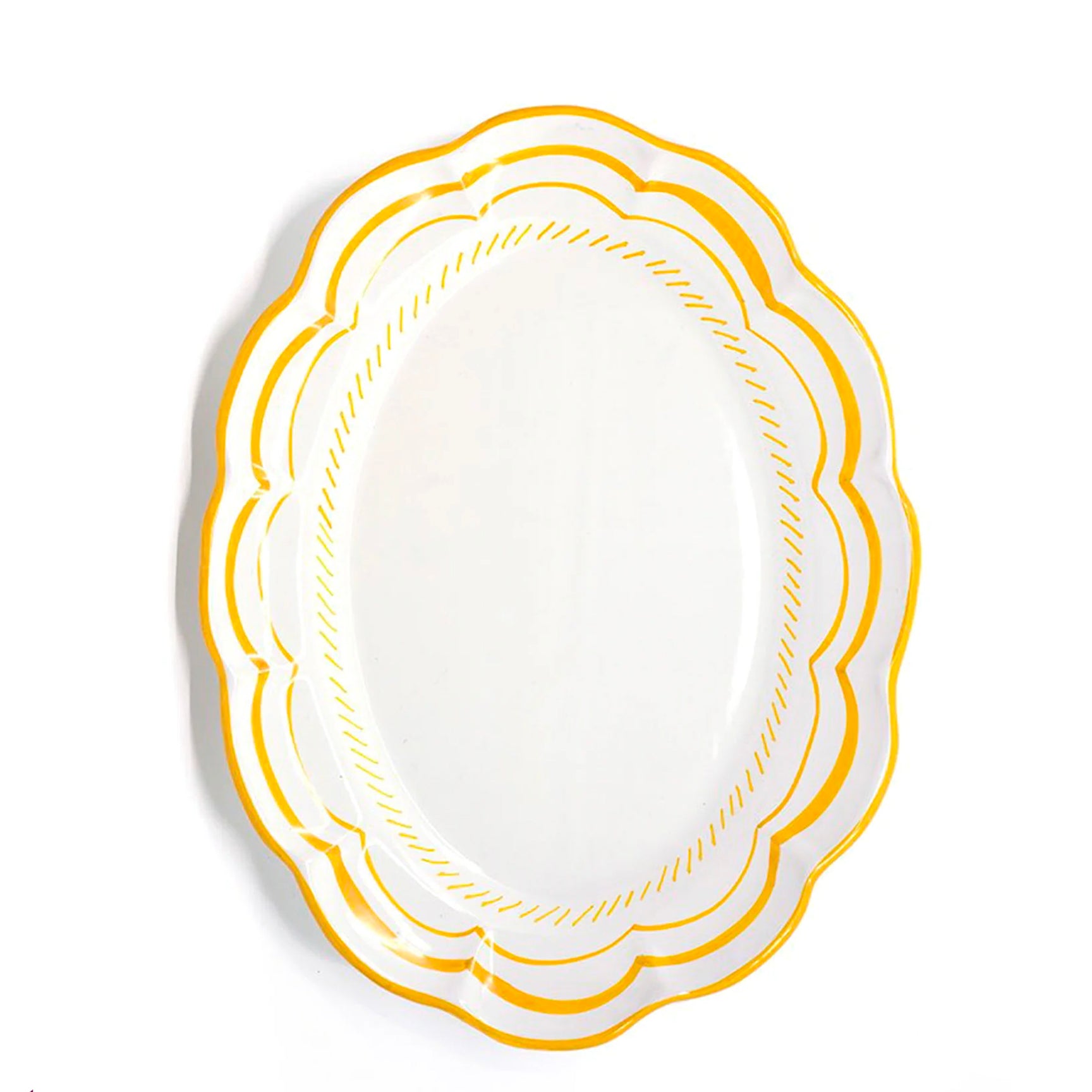 FRONZOLI SERVING PLATE, YELLOW – Host